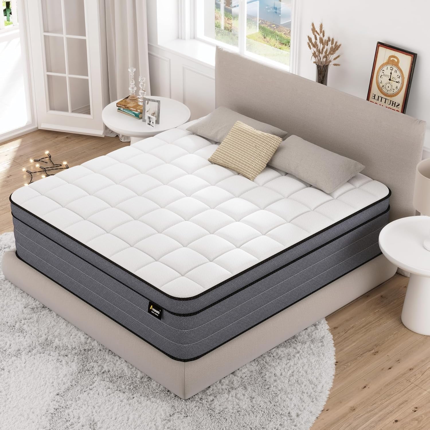 Full Size Mattress 12 Inch, Hybrid Full Bed Mattress with Gel Memory ...