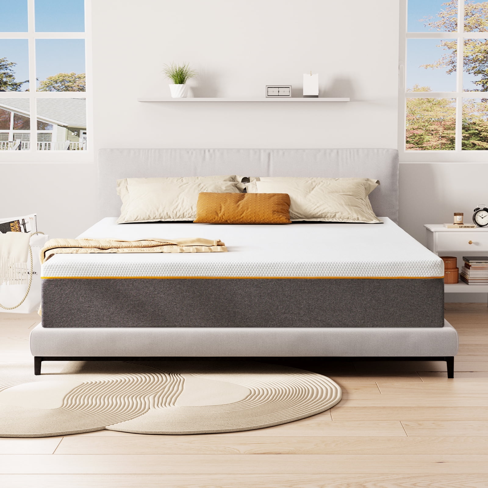 Full Size Mattress, JIAVA 12" Soft Memory Foam Mattress in a Box ...