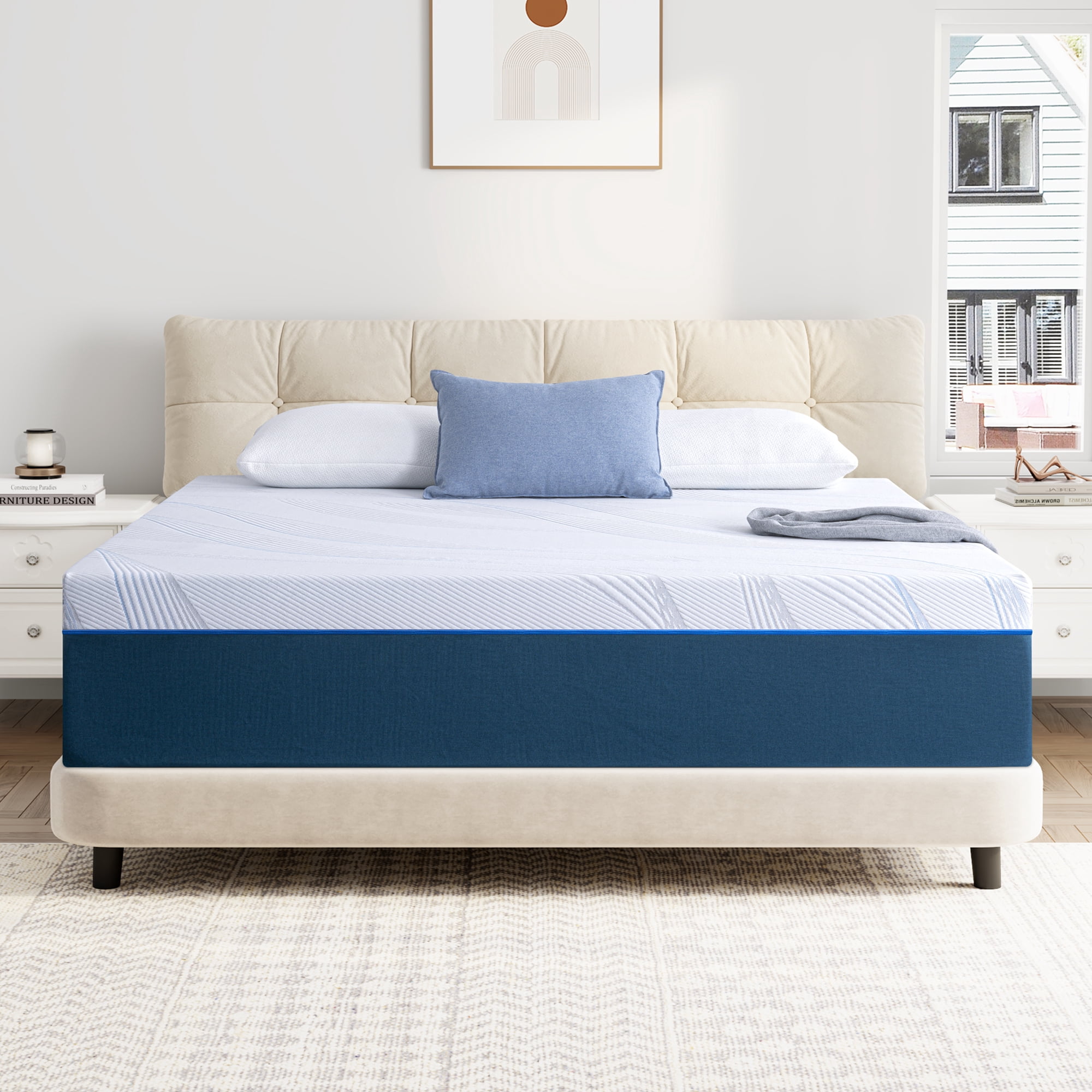 Full Size Mattress, Madinog 10 inch Full Size Medium Firm Memory Foam ...