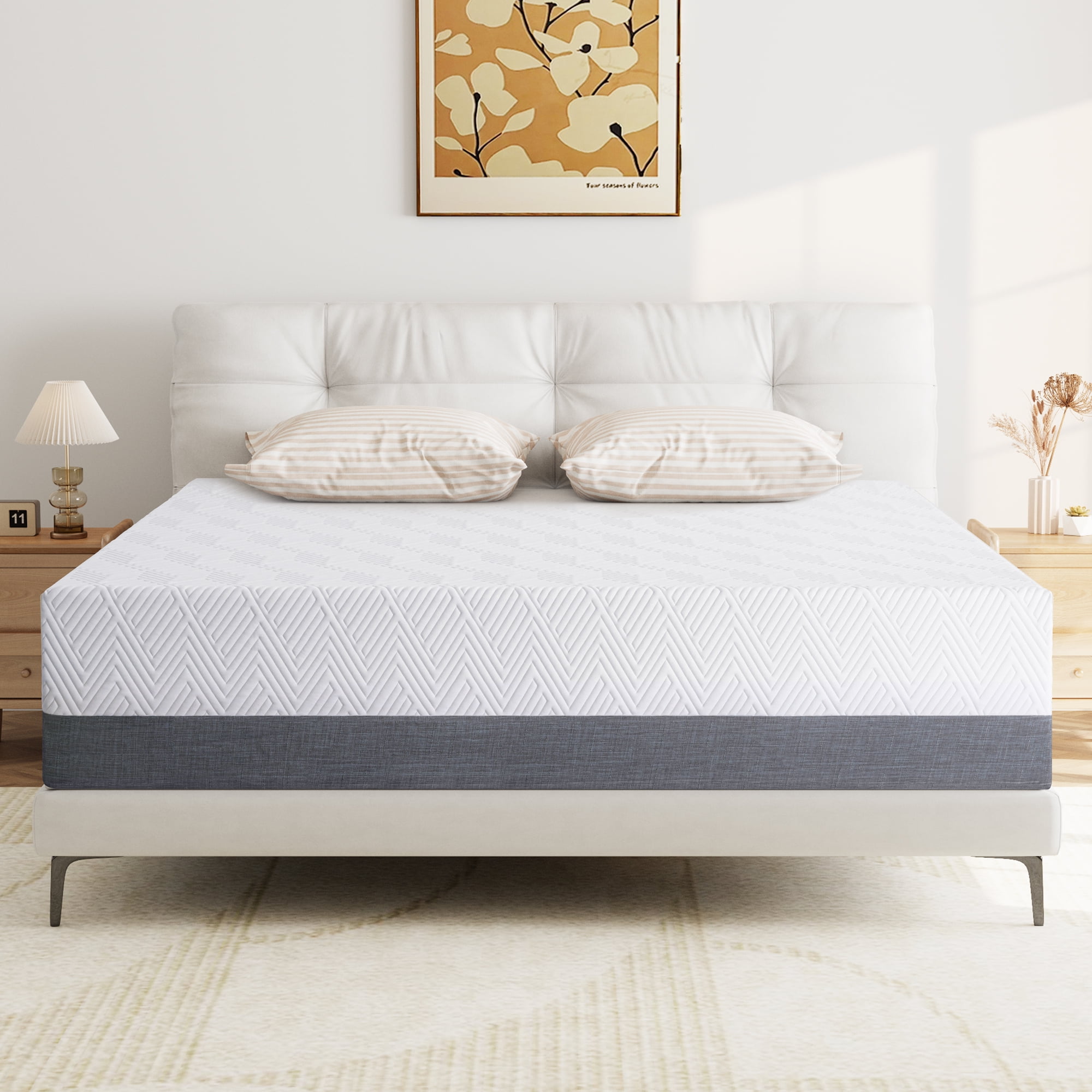 "Madinog 12"" Full Size Gel Memory Foam Mattress, More Breathable ...