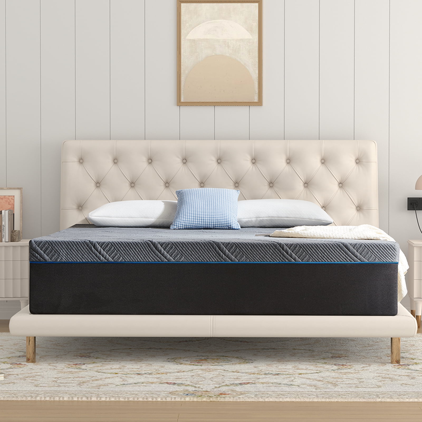 Full Size Mattress, Telino 8 inch Medium Memory Foam Mattress in a Box ...