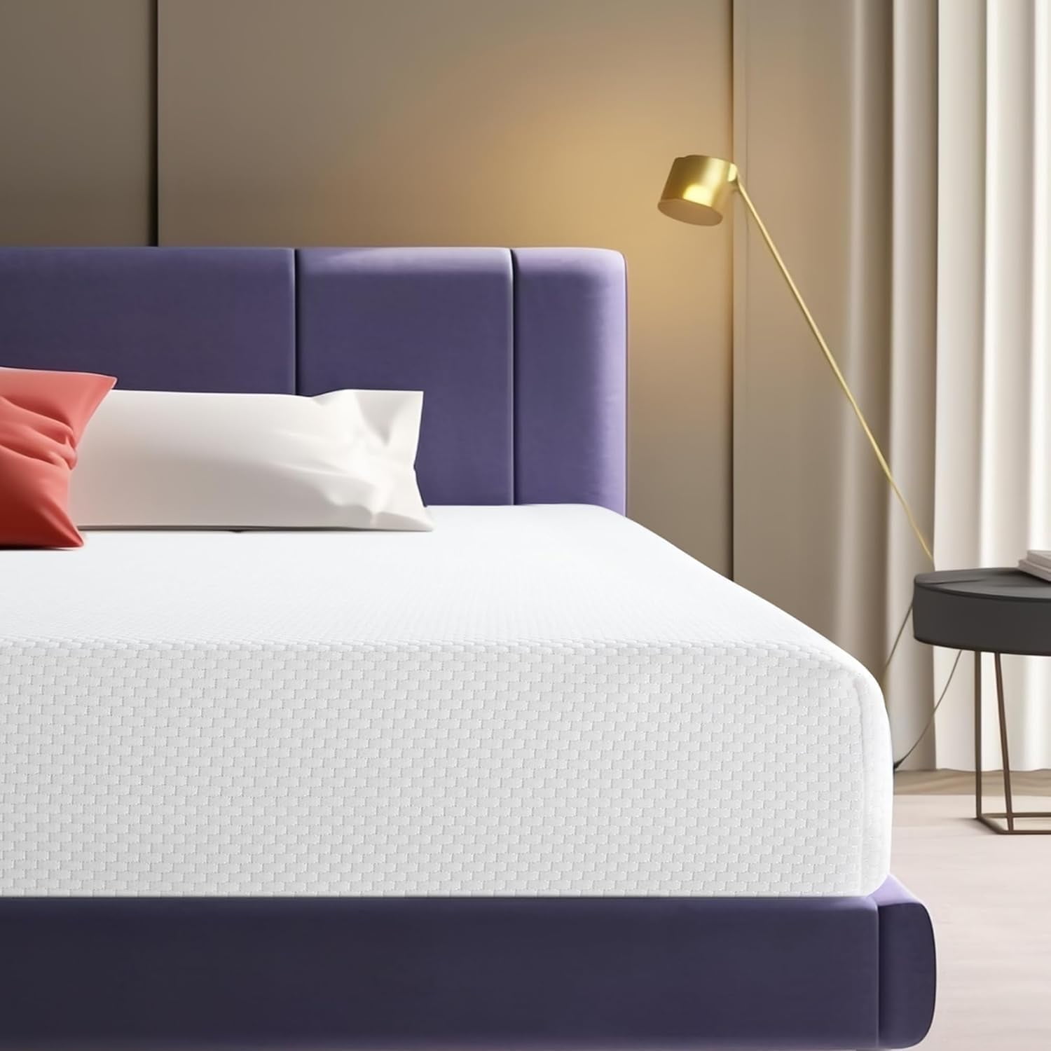 Full Size Mattresses, 6 Inch Gel Memory Foam Mattress in a Box, Medium ...