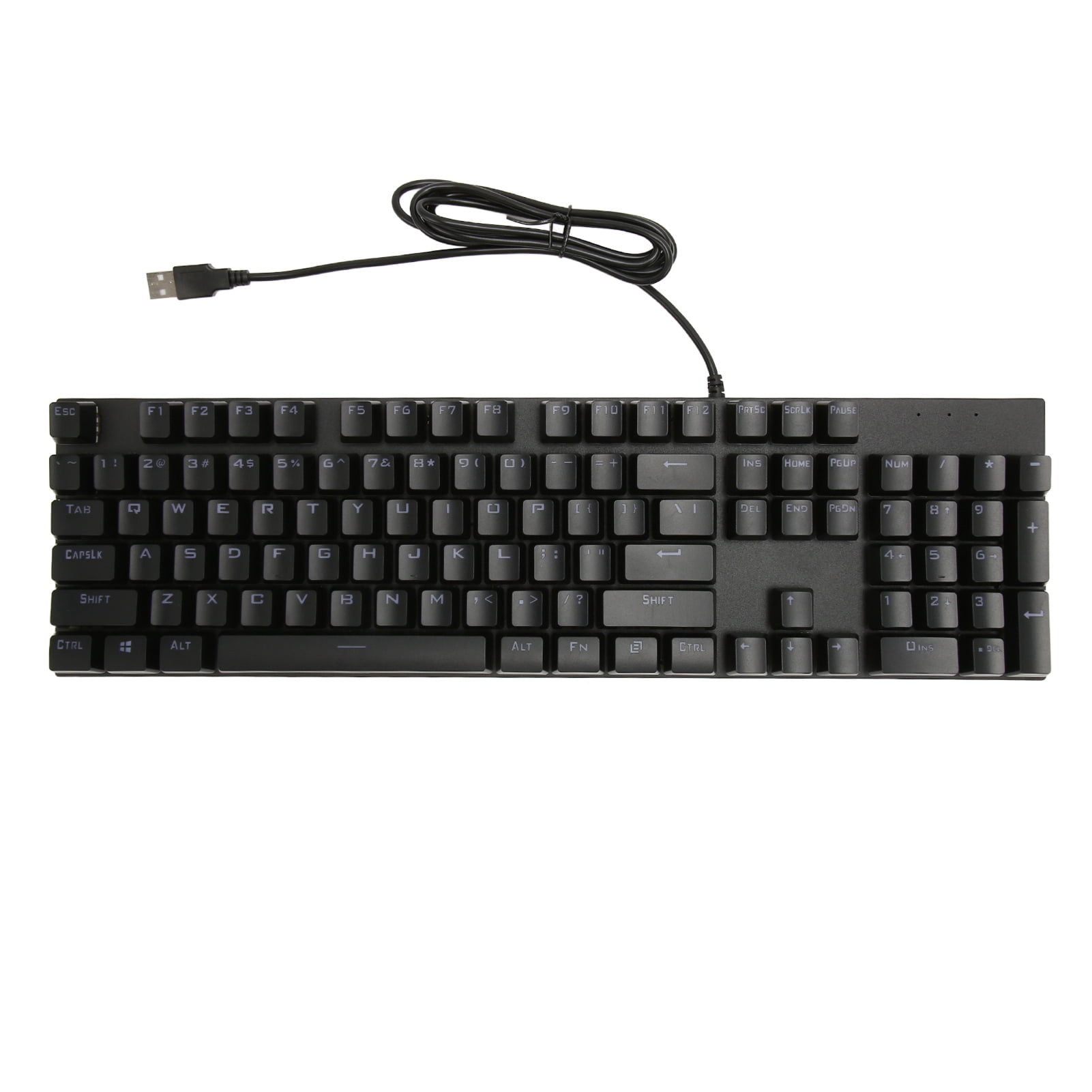 Full Size Mechanical Keyboard 104 Keys USB Wired Gaming Keyboard with ...