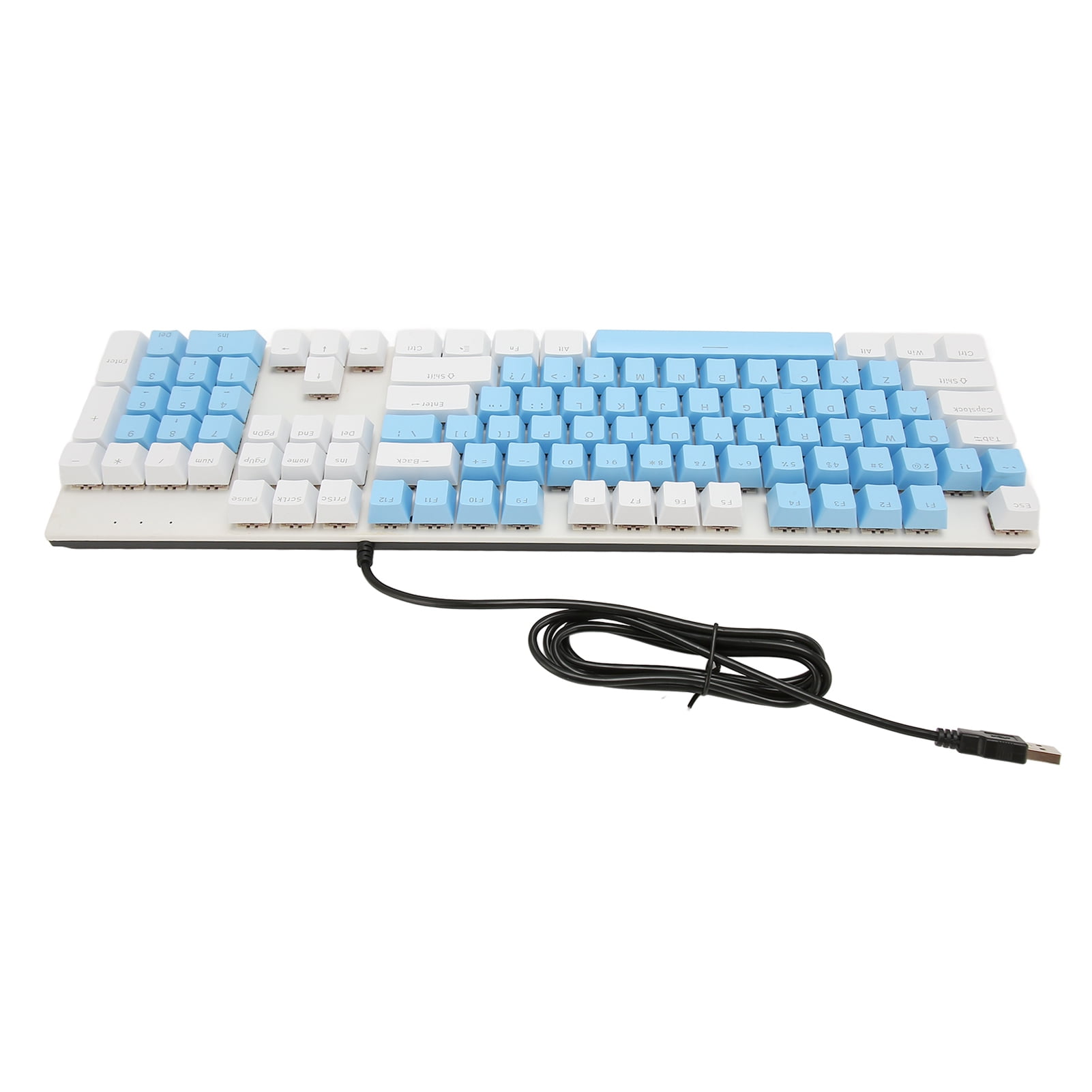 Full Size Mechanical Keyboard 104 Keys USB Wired Gaming Keyboard with ...