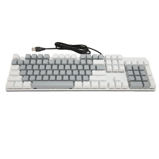 Full Size Mechanical Keyboard 104 Keys USB Wired Gaming Keyboard with ...