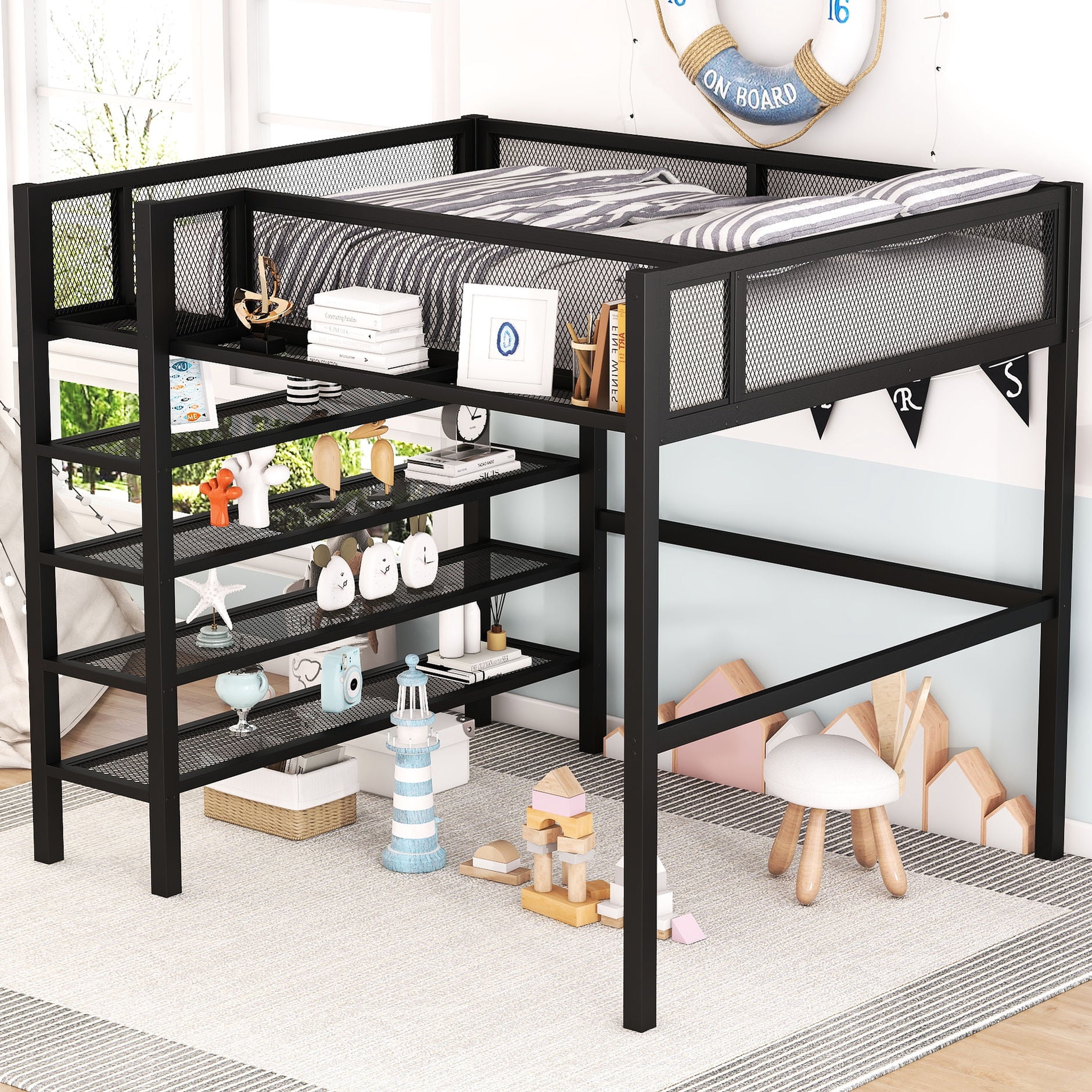 Full Size Metal | Bed with Heavy-Duty Support | Bedroom - Walmart.com