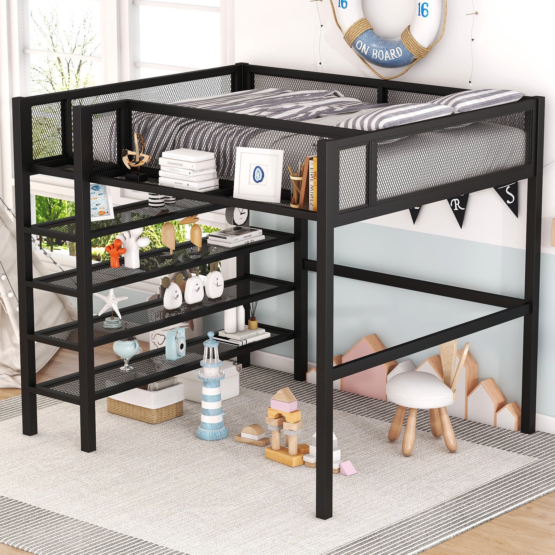 Full Size - Guardrail and Support Bar - Bedroom - Enhanced Safety ...