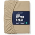 Full Size Microfiber Fitted Sheet, 15 Inch Deep Pocket All-round ...