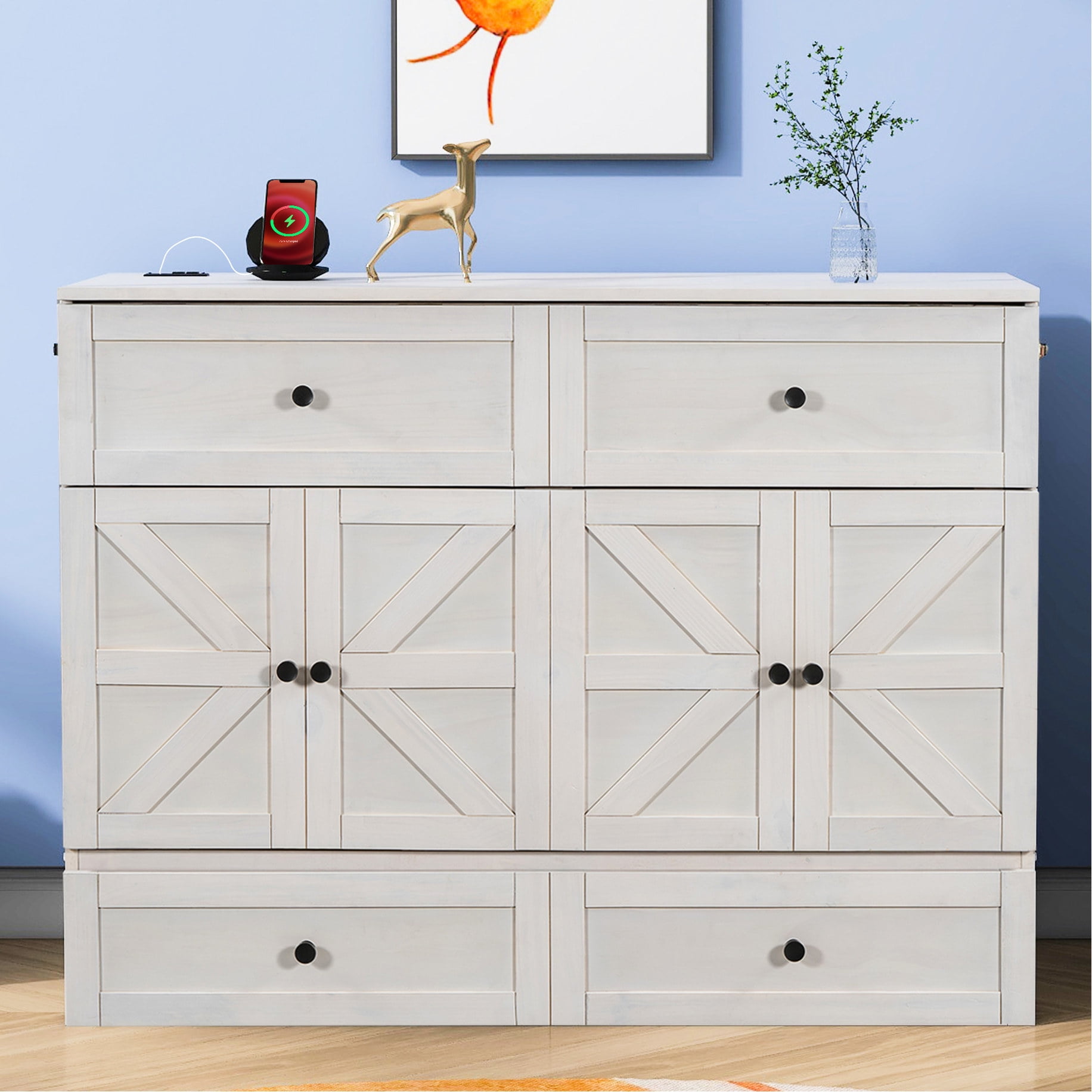Full - Size Murphy Bed | Versatile Storage & Space - Saving | Stylish ...