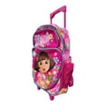 Full Size Pink Dora the Explorer Flowers Rolling Backpack - Walmart.com