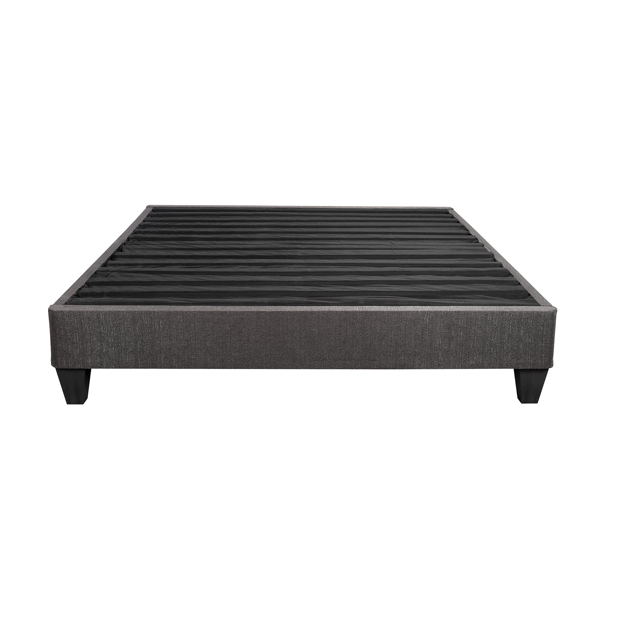 Full Size Platform Bed Base, Upholstered Mattress Foundation Bed Frame ...