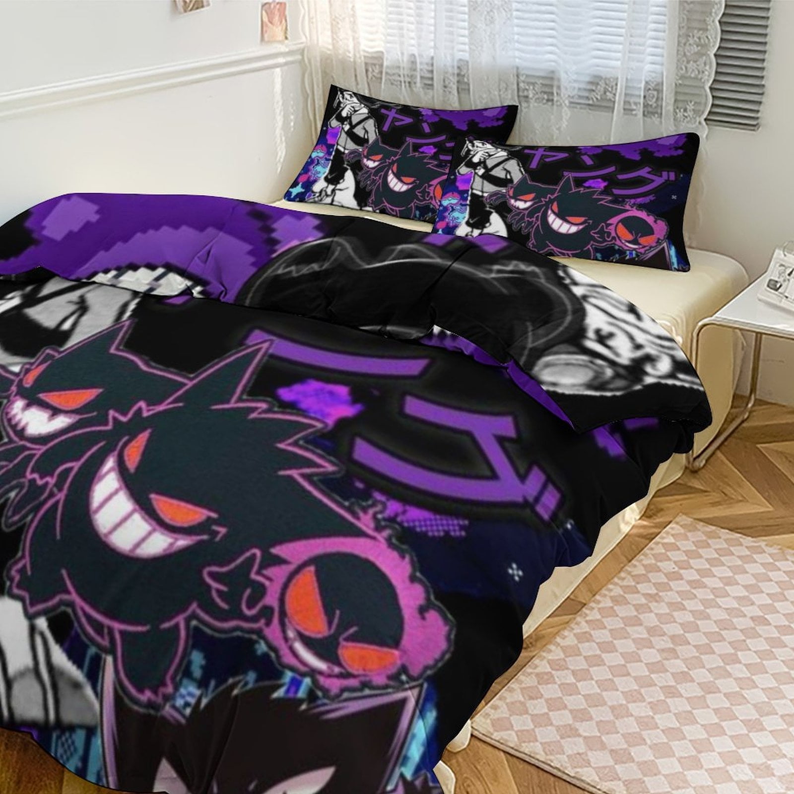 Full Size Pokemon Bedding Set for Kids Contains One Duvet Cover and two ...