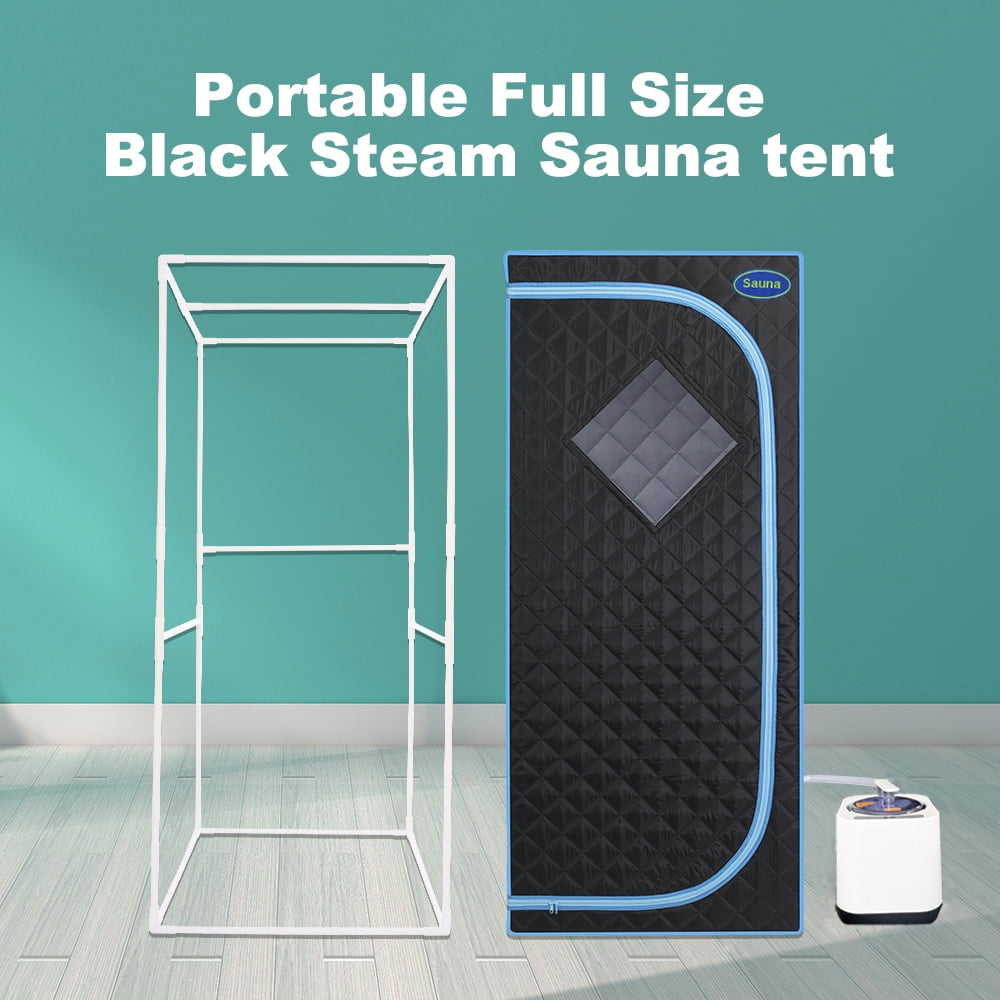 Full Size Portable Black Steam Sauna Tent–Personal Home Spa, with Steam ...