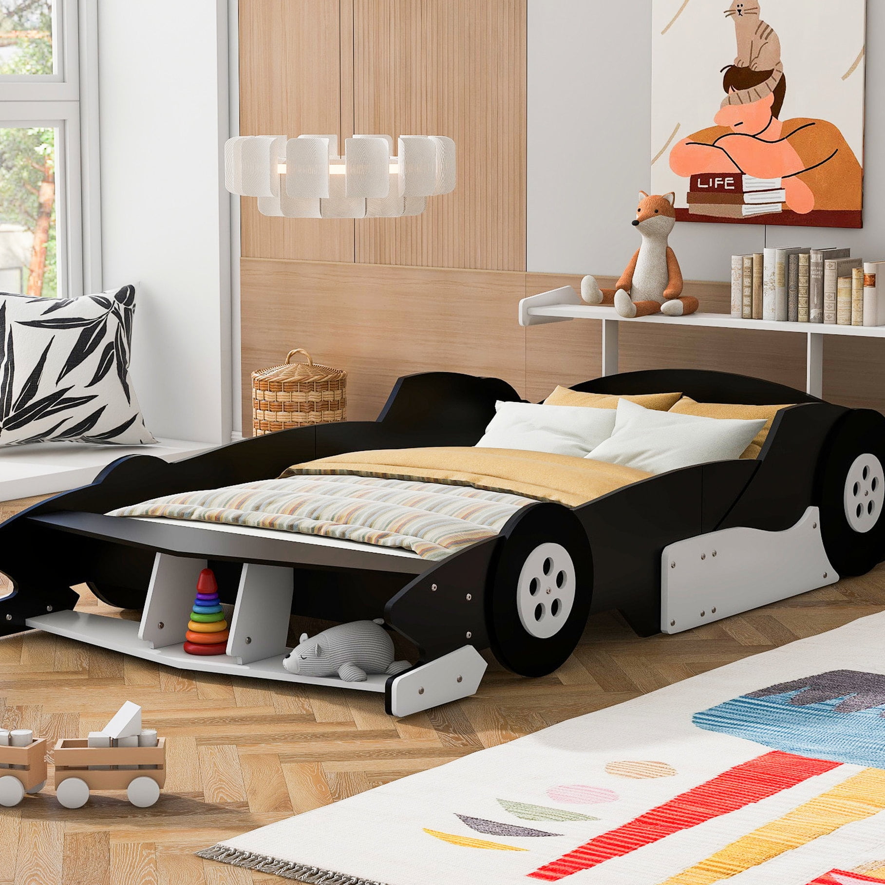 Full-Size Race Car Bed | High-Quality Materials | Aesthetically ...