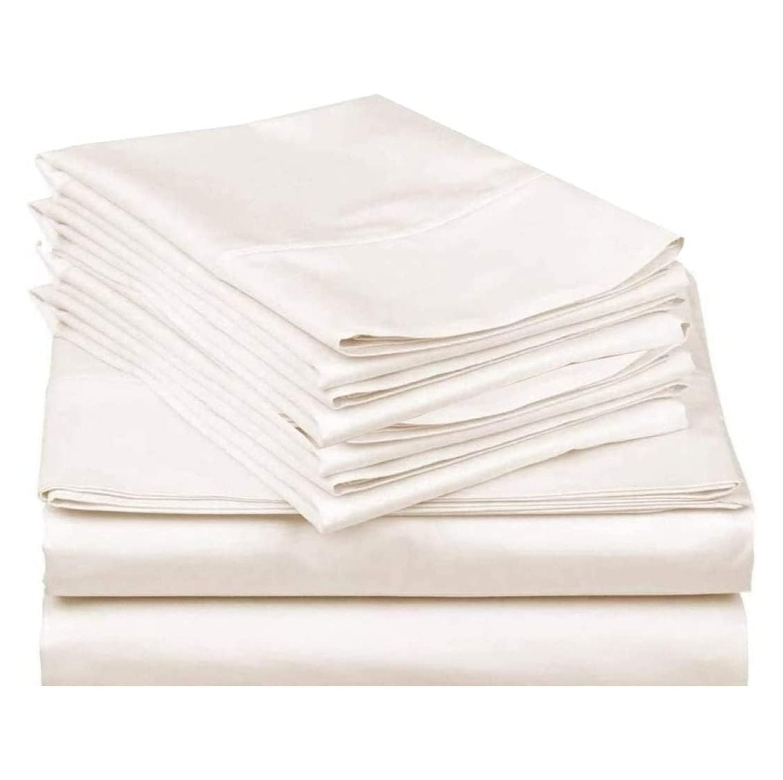 Full Size Sheet Set - 6 Piece Set - Extra - Deep Pockets - 600-Thread ...