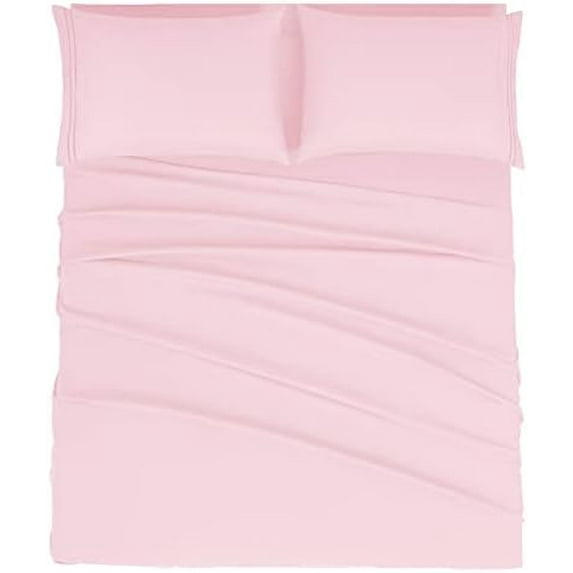 Full Size Sheet Set - Soft Microfiber Bed Sheets - Deep Pocket Fitted ...