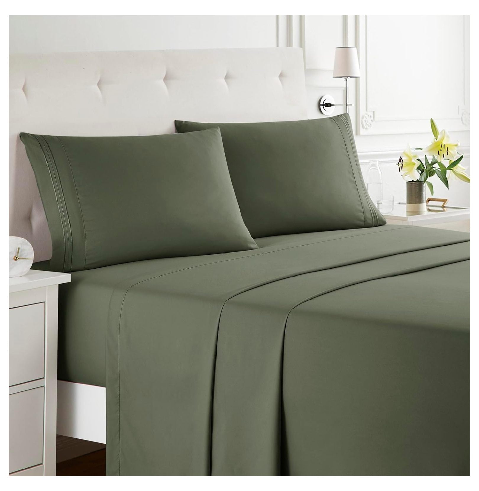Full Size Sheet Sets - 4 Piece Full Size Sheets, Deep Pocket, Hotel ...