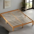 Gianna Full Size Solid Wood Bed Frame with Wood Slat Support, No Box ...