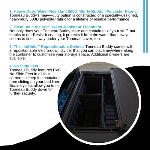 Full Size Truck Bed Storage and Organizer with Top Cover - Heavy Duty ...