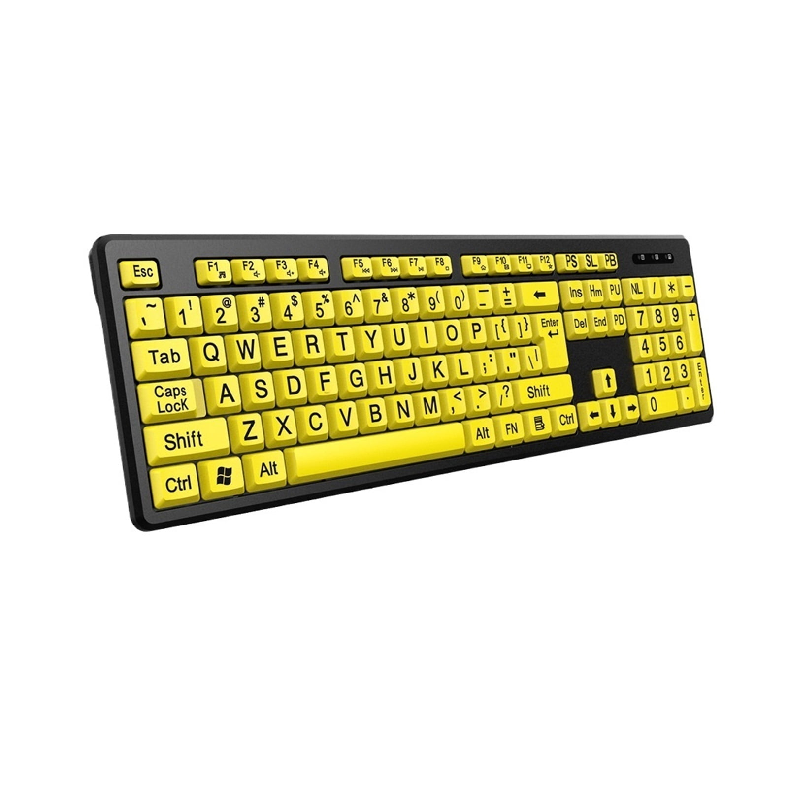 Full Size USB Wired Yellow Keyboard - Walmart Business Supplies
