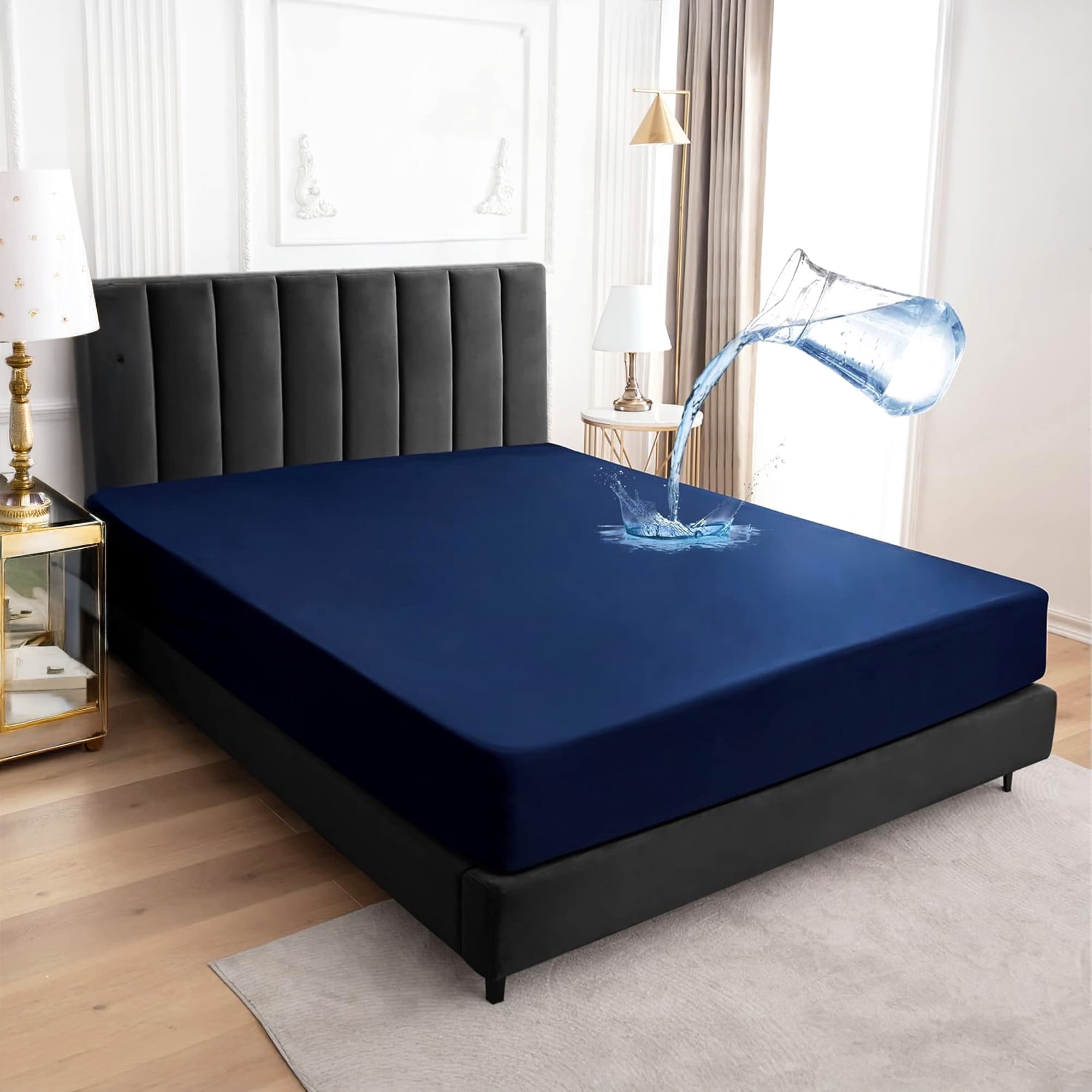 Full Size Waterproof Mattress Protector, Stain-Resistant Mattress Cover ...