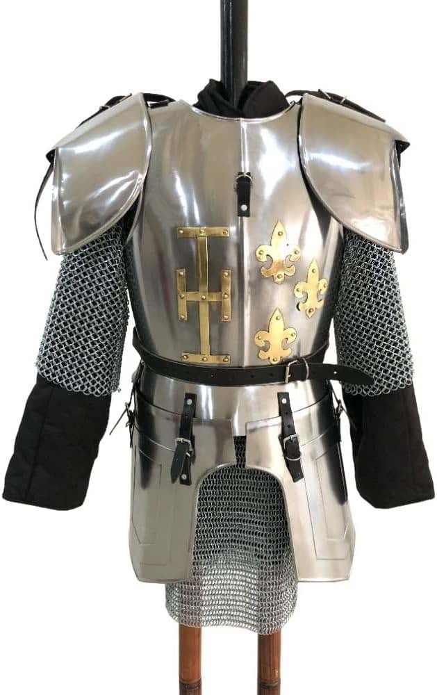 Full Size and Fully Wearable Knights Templar Suit of Armor - Cuirass ...