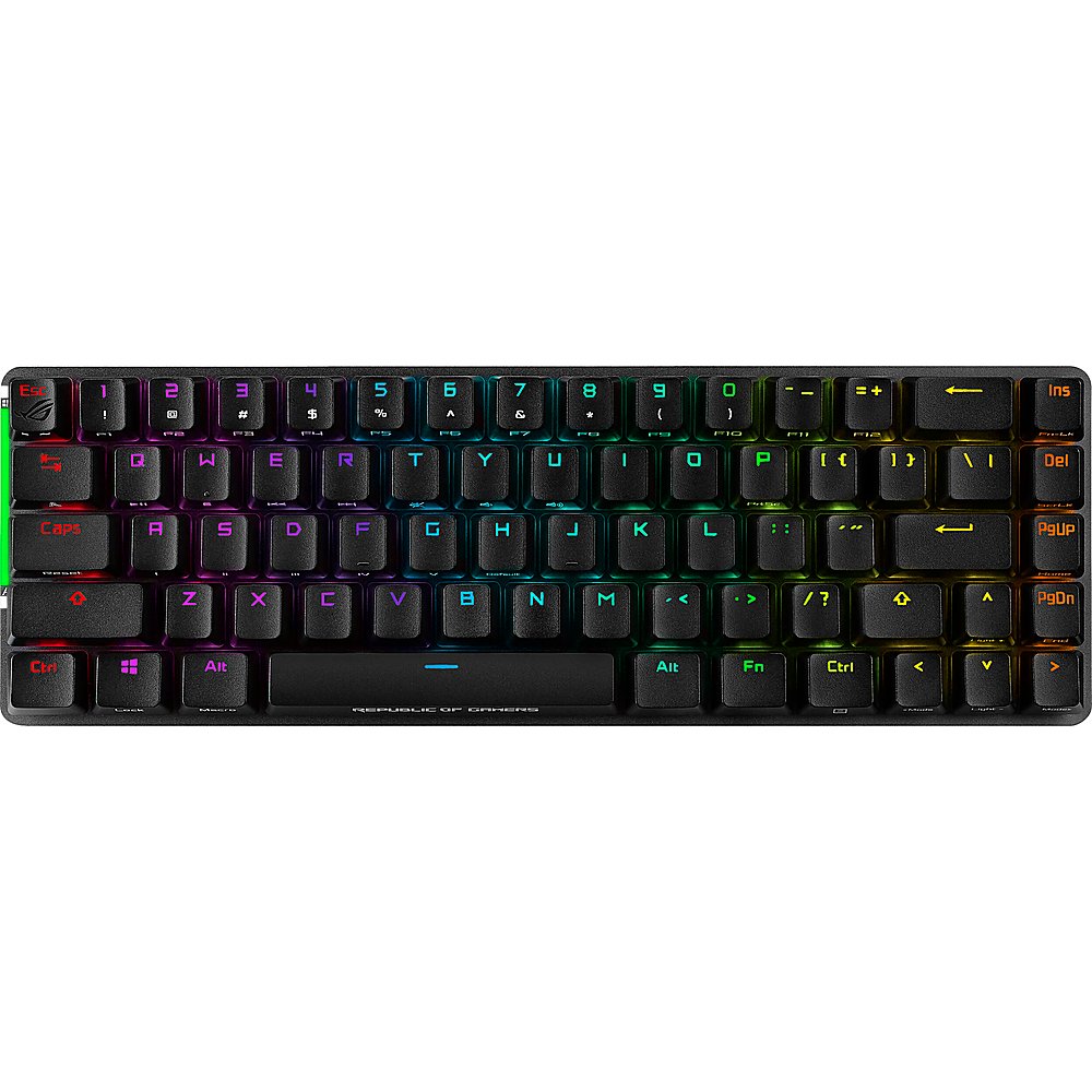 Full-Sized Wired Mechanical Gaming Keyboard - Black, Gray - Walmart.com
