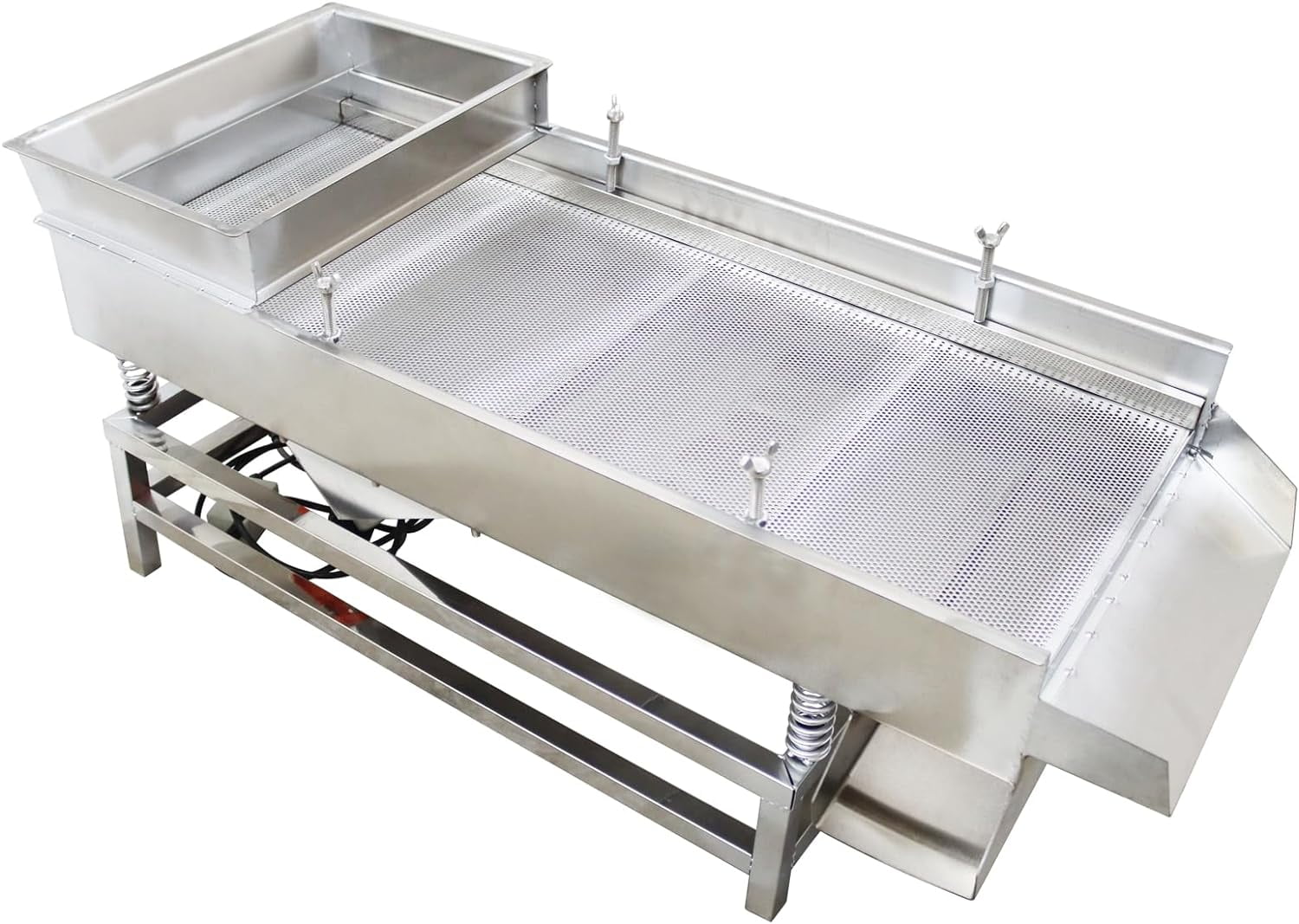 Full Stainless Steel Linear Vibrating Screen Sifter Shaker with Double ...