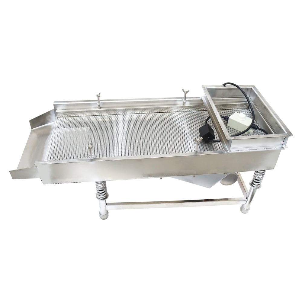 Full Stainless Steel Linear Vibrating Screen with 12mm Screen Double ...
