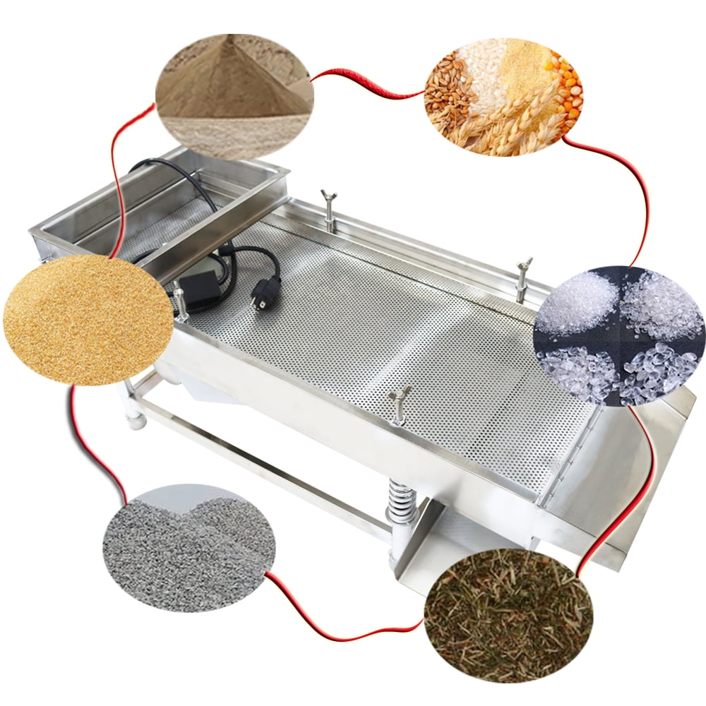 Full Stainless Steel Linear Vibrating Screen with 2.5mm Screen Single ...