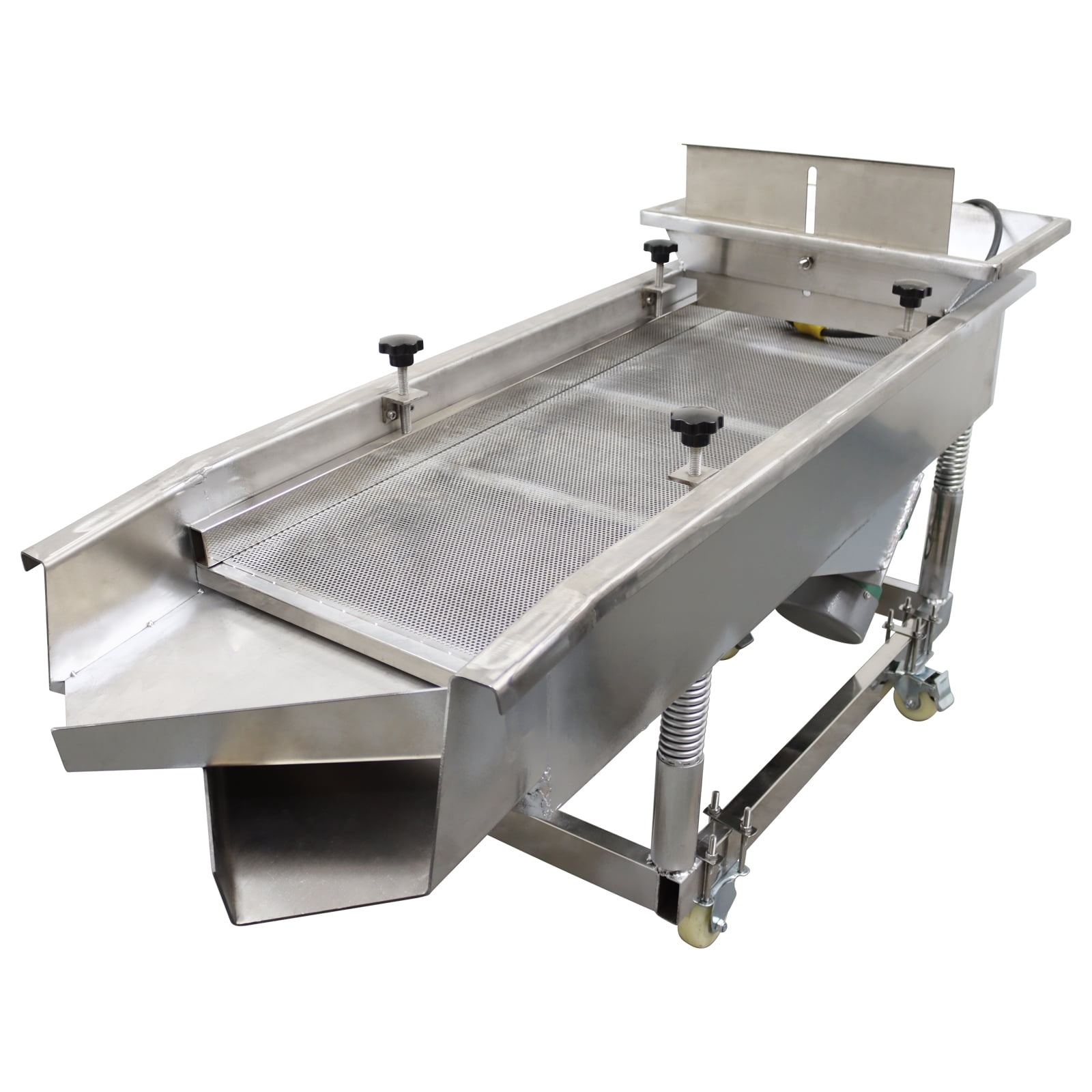 Full Stainless Steel Linear Vibrating Screen with 3mm & 1mm Mesh Screen ...