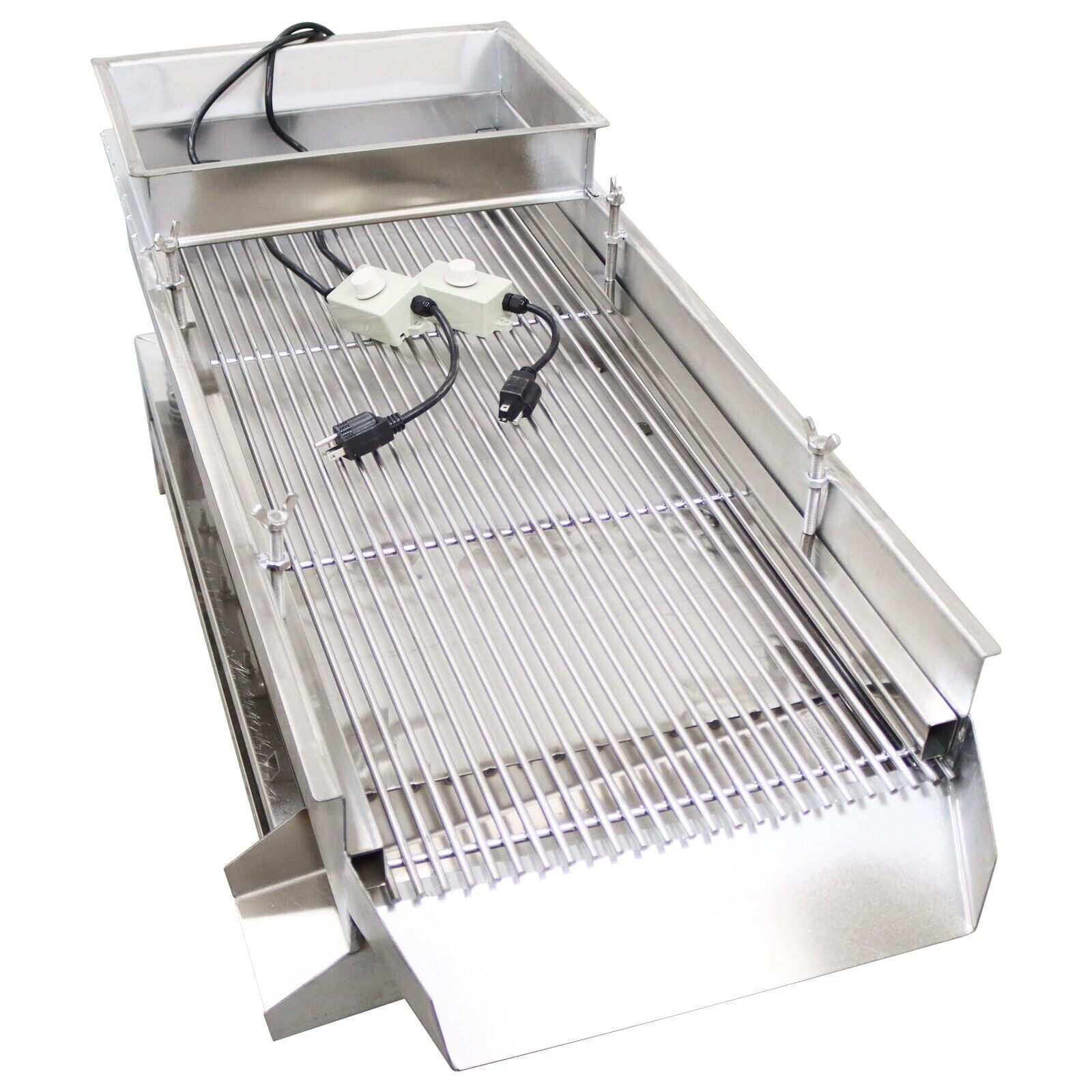 Full Stainless Steel Long Strip Screen Mesh Electric Linear Vibrating ...