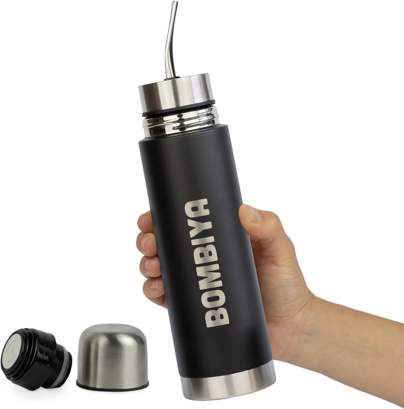 Full Stainless Steel Mate listo Black Edition – Yerba Mate Thermos all ...