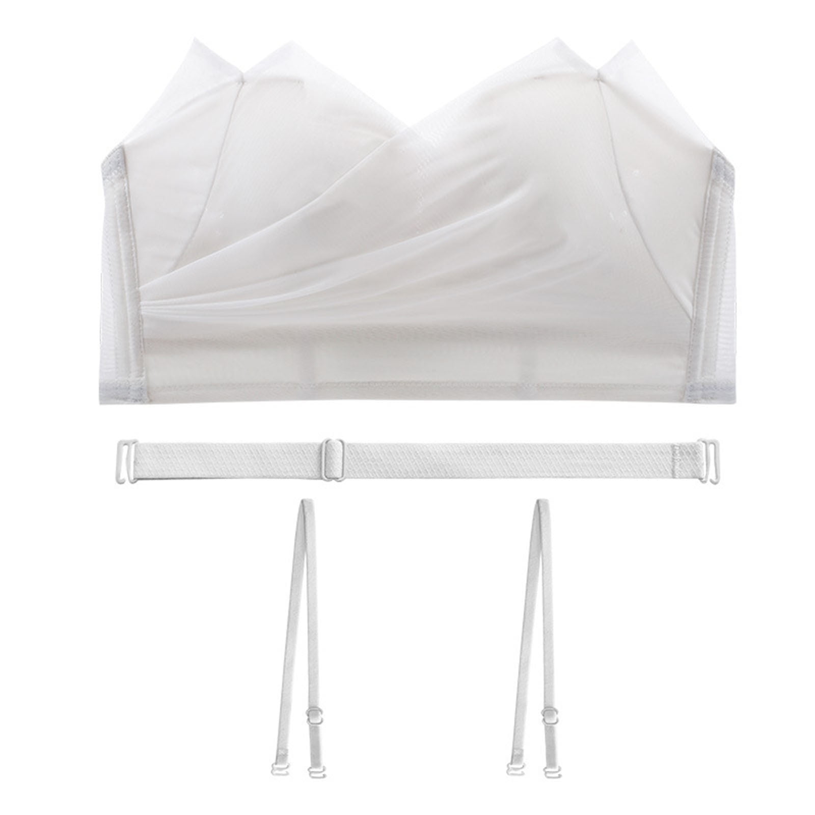 Full Support Non-Slip Convertible Bandeau Bra Detachable-Strap Bandeau ...