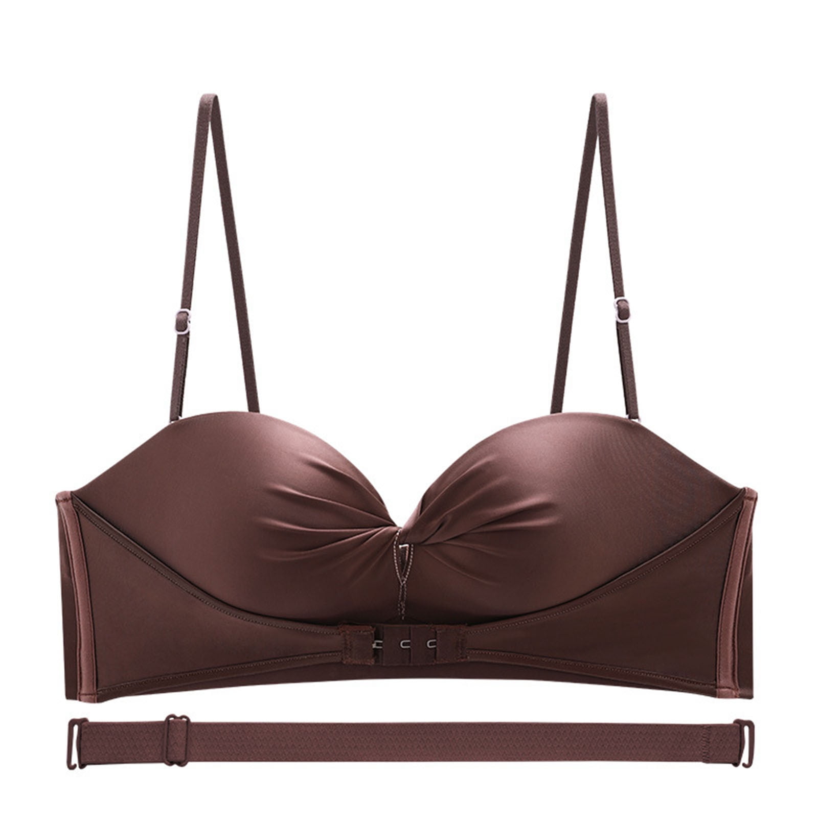 Full Support Non Slip Convertible Bandeau Bra Detachable Strap Bandeau Bra Nakans Strapless Bra
