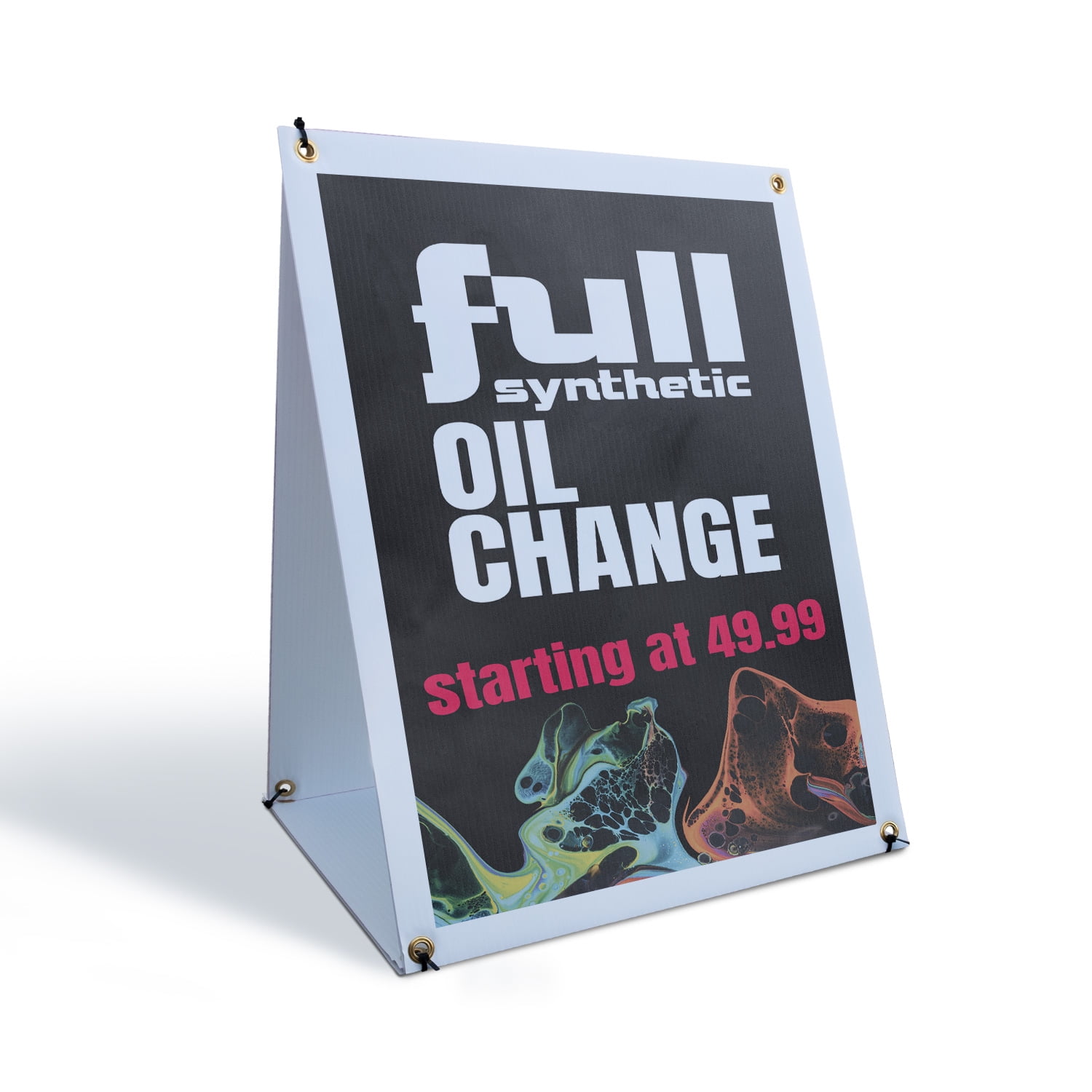 Full Synthetic Oil Change Sidewalk Sign 24 Inch x 36 Inch A-Frame ...