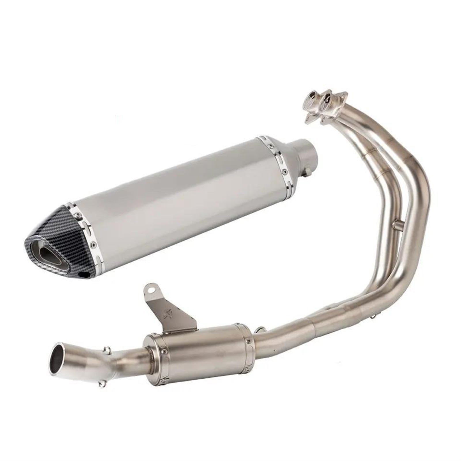 Full Systems Exhaust Motorcycle Front Link Pipe Modified Pipe Slip On ...