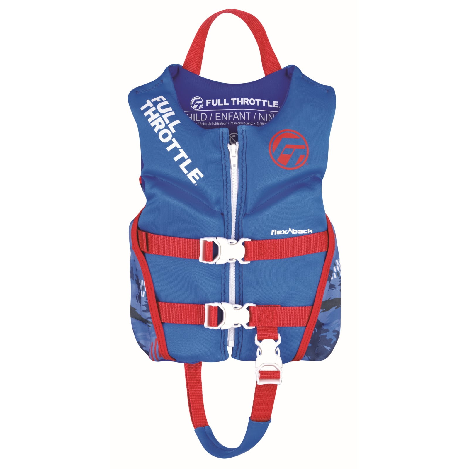 Full Throttle Child Rapid-Dry Flex-Back Life Jacket Blue - Walmart.com