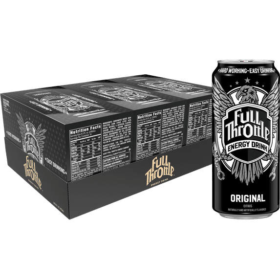 Full Throttle Energy Drink, Original Citrus, 16 fl oz (24 Cans ...