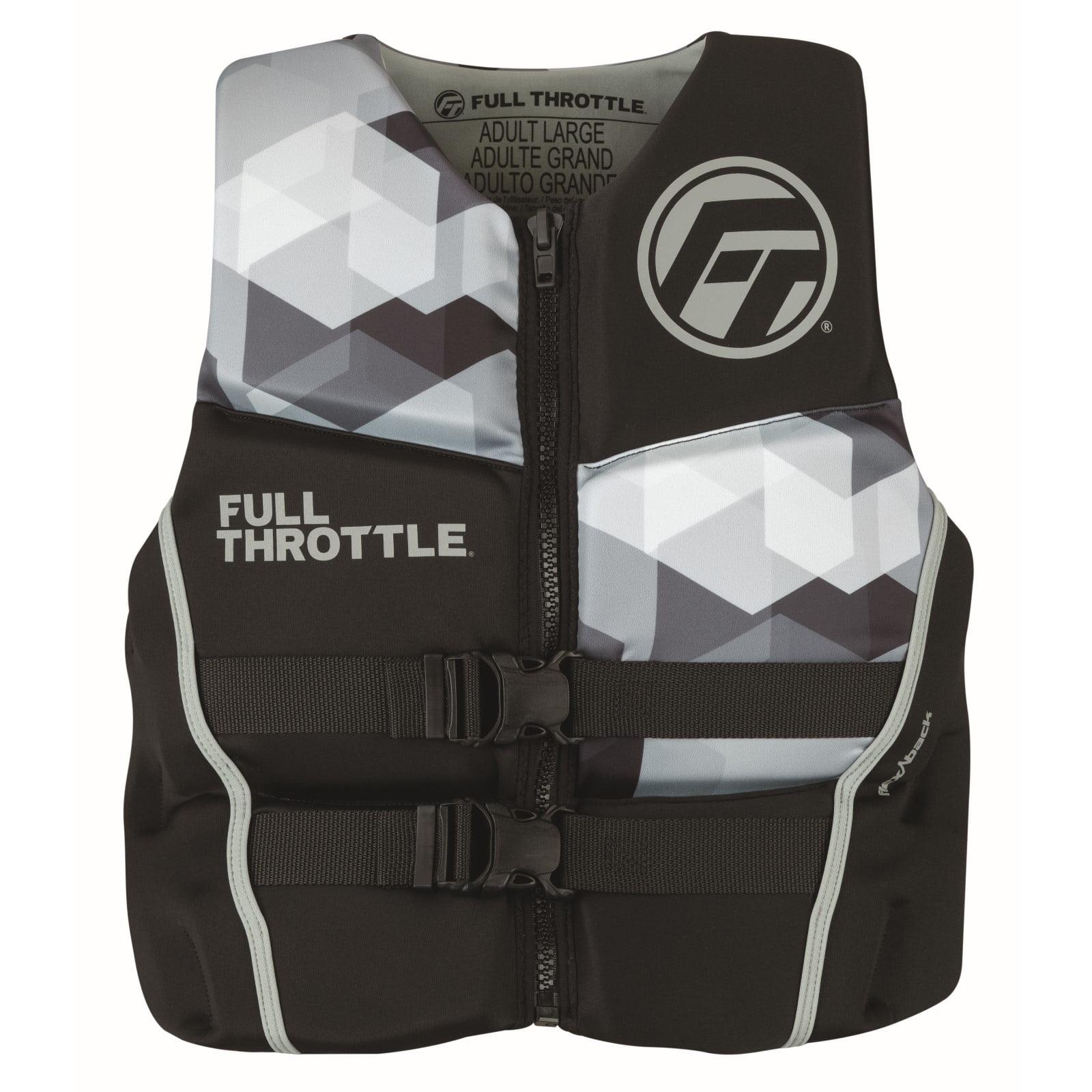 Full Throttle 142500-701-050-22 Men's Rapid-Dry Flex-Back Life Jacket ...