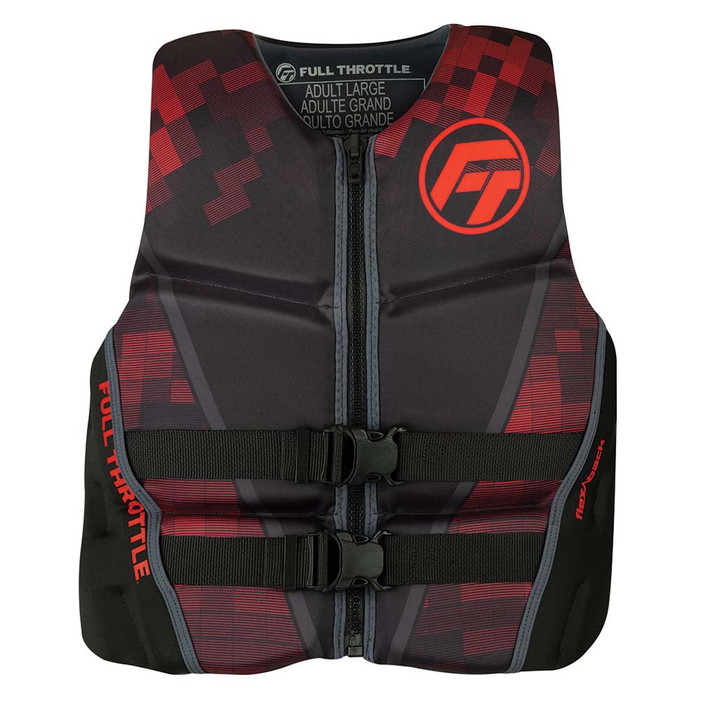 Full Throttle Men's Rapid-Dry Life Jacket XL, Red, Lightweight ...