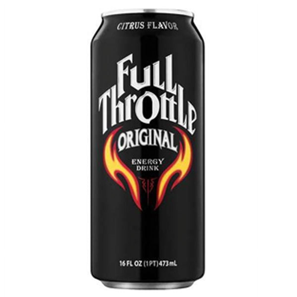 Full Throttle Original Energy Drink 16 oz Cans - Bulk Pack of 24 ...