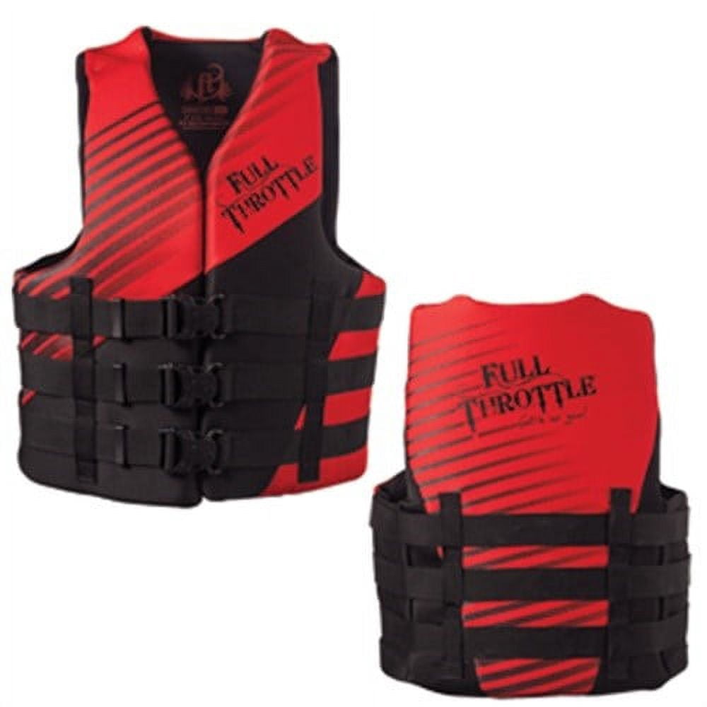 Full Throttle Rapid Dry PFD - Adult 2XL/4XL - Red/Black [142000-100-080 ...