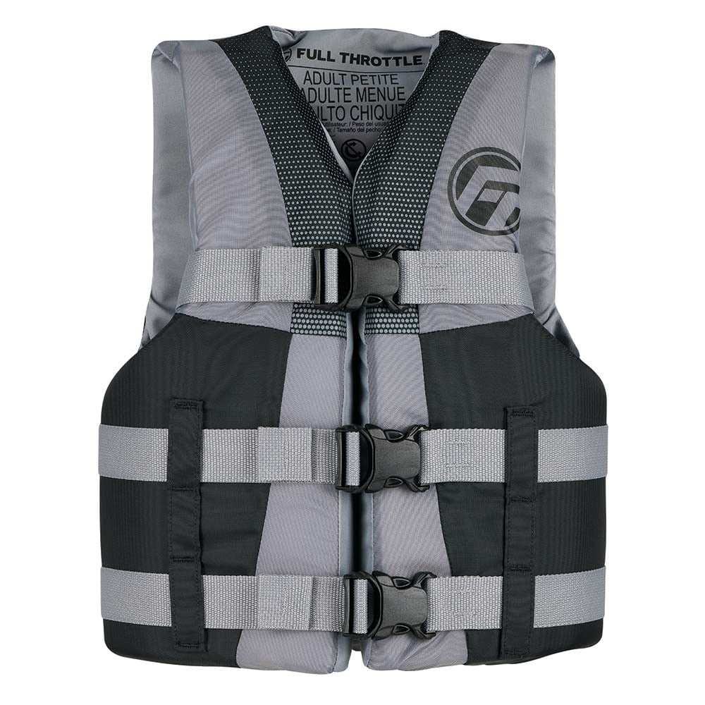 Full Throttle Young Adult Nylon Life Vest Jacket, Grey - Walmart.com