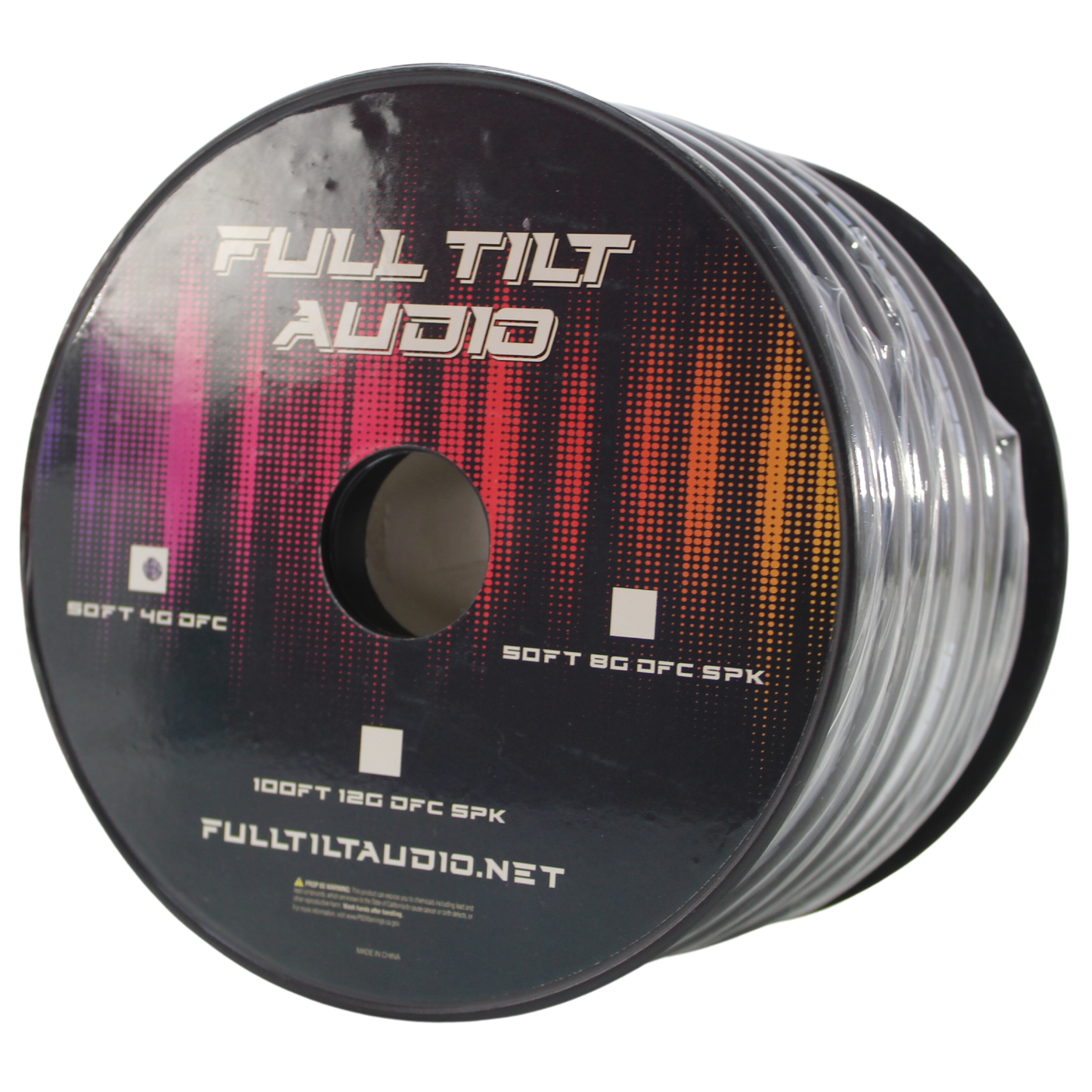 Full Tilt Audio 4GA Tinned Oxygen Free Copper Power/Ground Wire Black ...