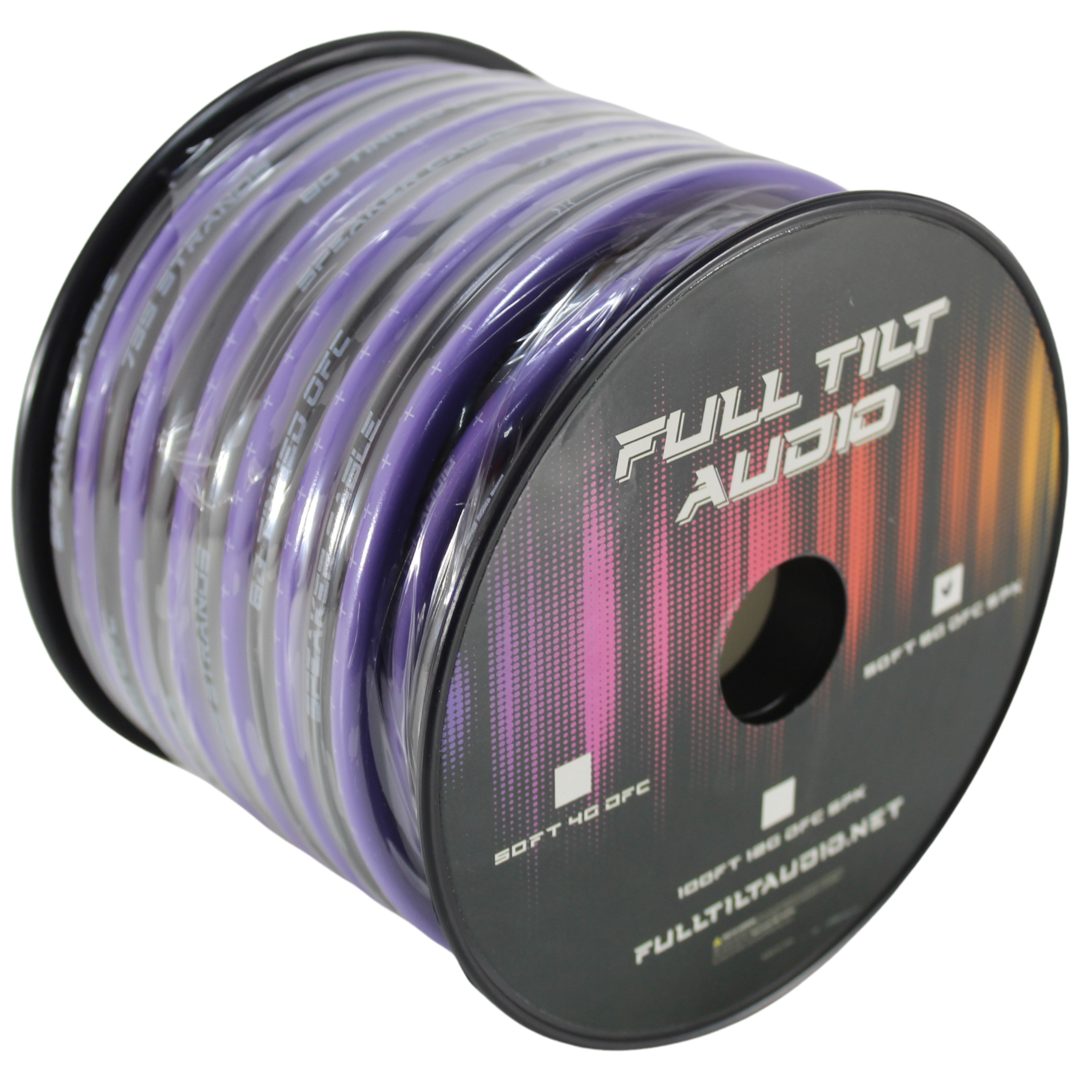 Full Tilt Audio 8 Gauge Tinned Oxygen Free Copper Speaker Wire Purple ...
