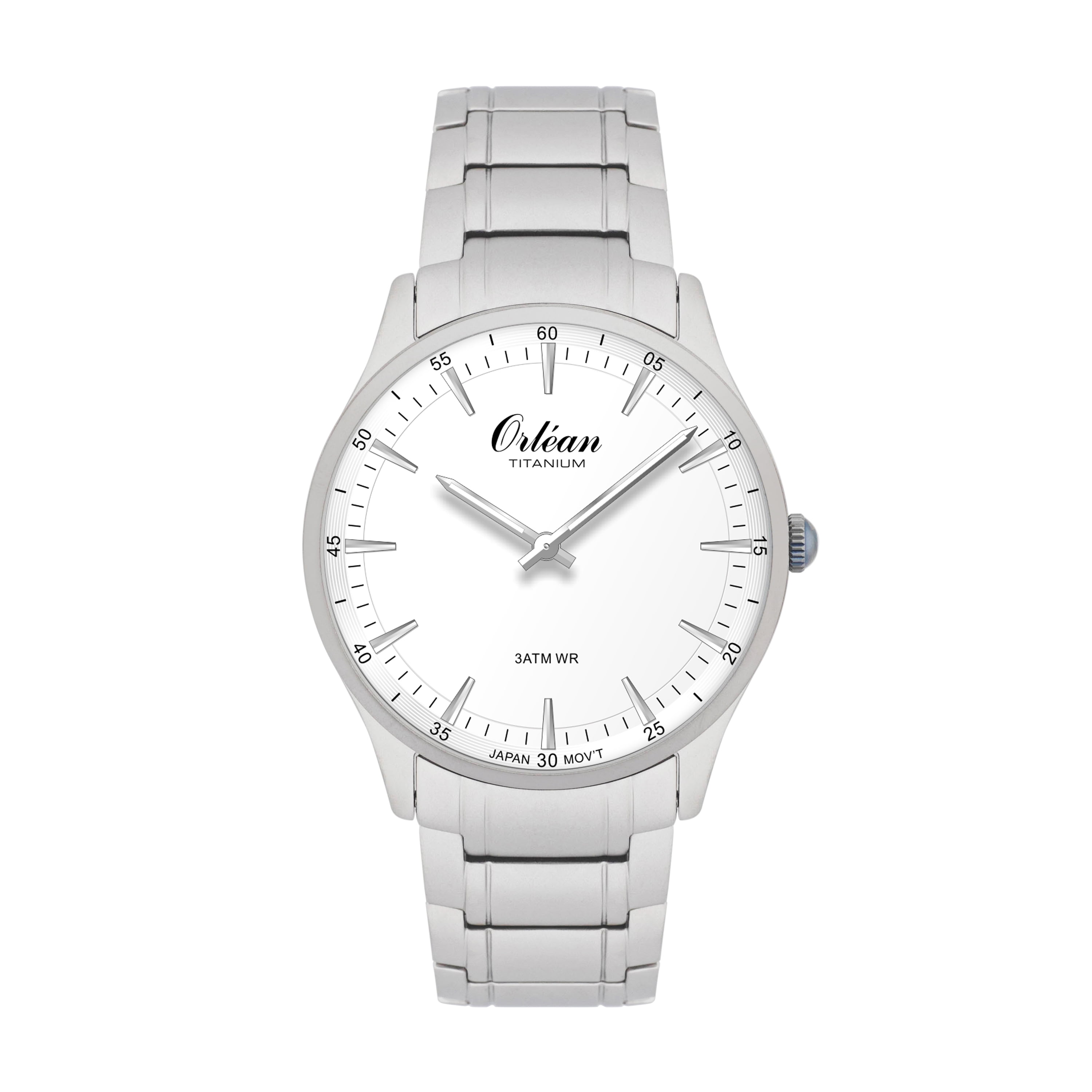 Full Titanium Watch, Orlean 41mm Thin Analog Mens Titanium Watch, 10 ...