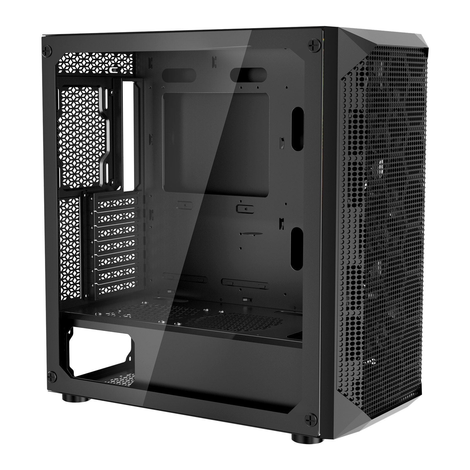 Full-Tower E-ATX Gaming PC Case with 3 Pre-Installed PWM Fans - High ...