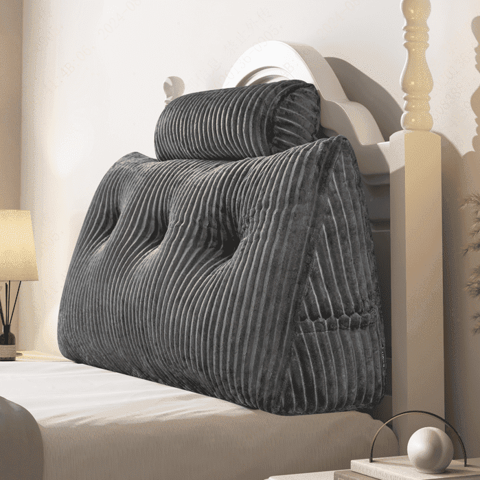 Full Triangular Headboard Pillow, Full Size Wedge Headboard Pillow with ...