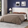 Full Velvet Upholstered Platform Bed Frame – Wingback Headboard, Wood ...